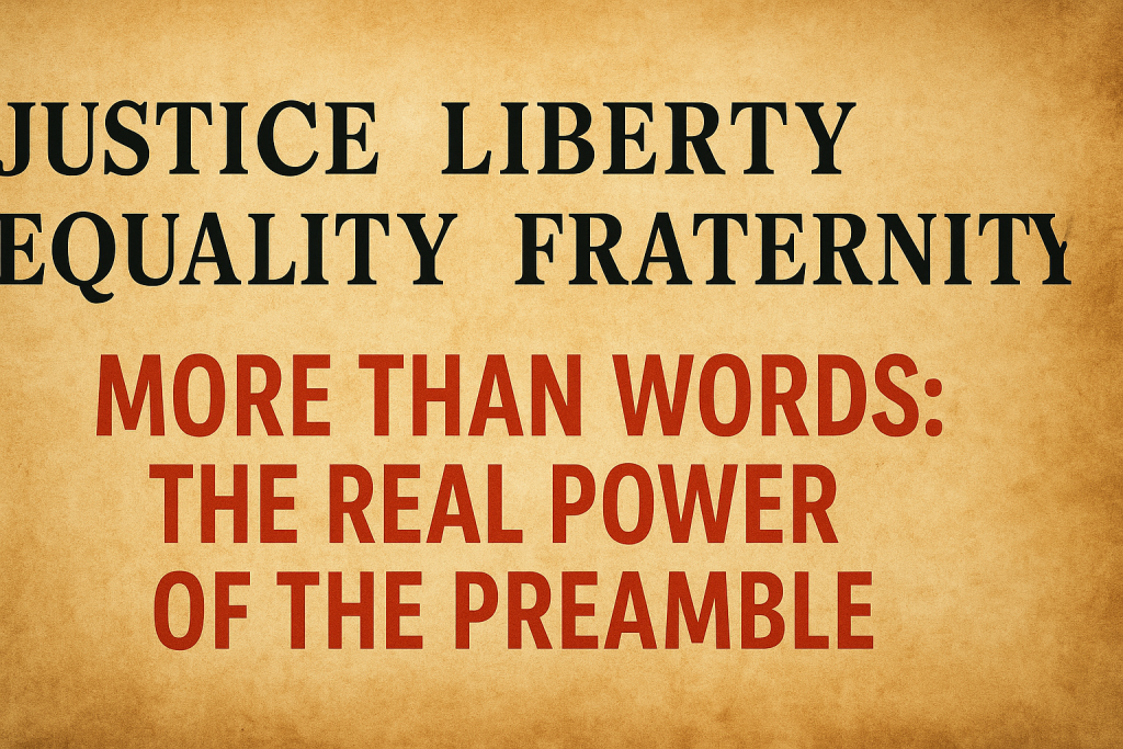 Justice, Liberty, Equality, Fraternity: The Preamble Is Not Just Poetry ...